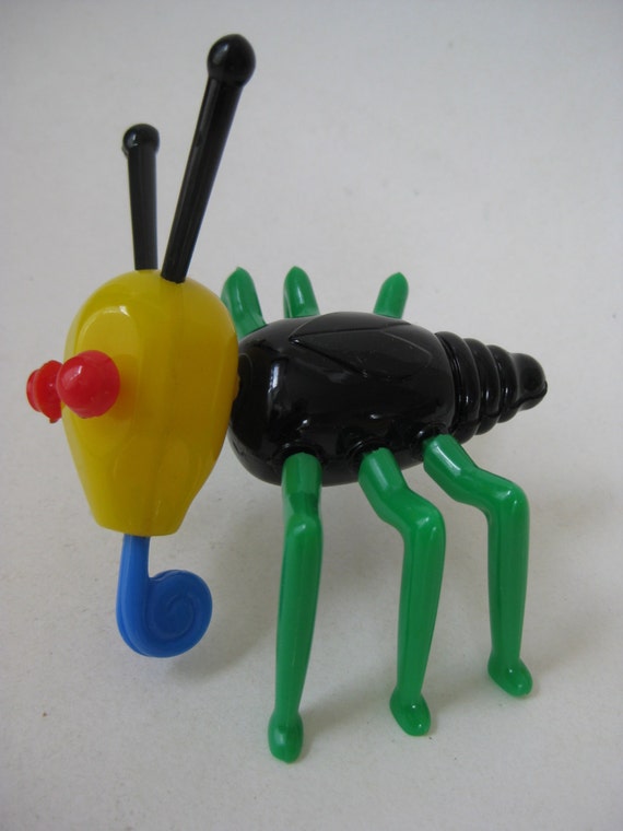 Cootie Insect Bug Plastic Toy Red Yellow Blue Green Black