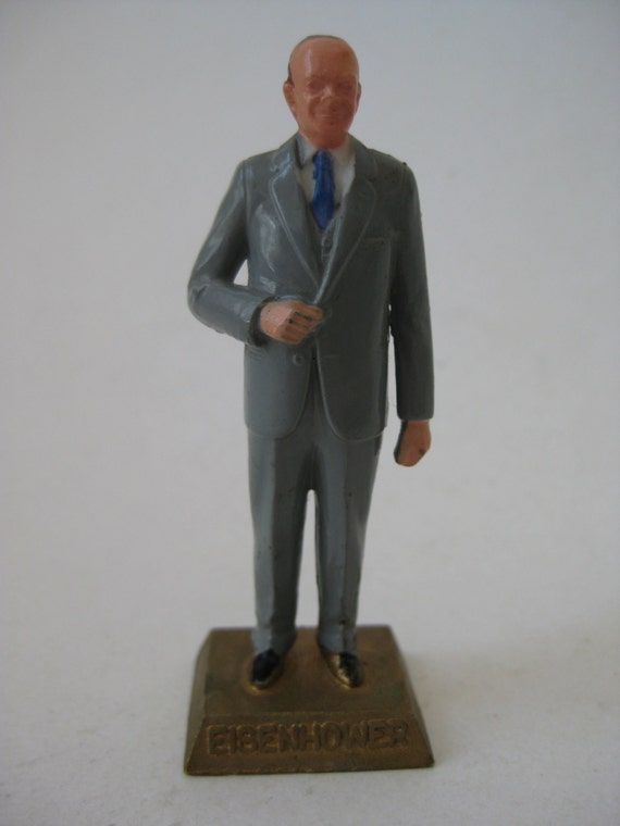 Eisenhower Figurine Plastic Vintage Miniature President