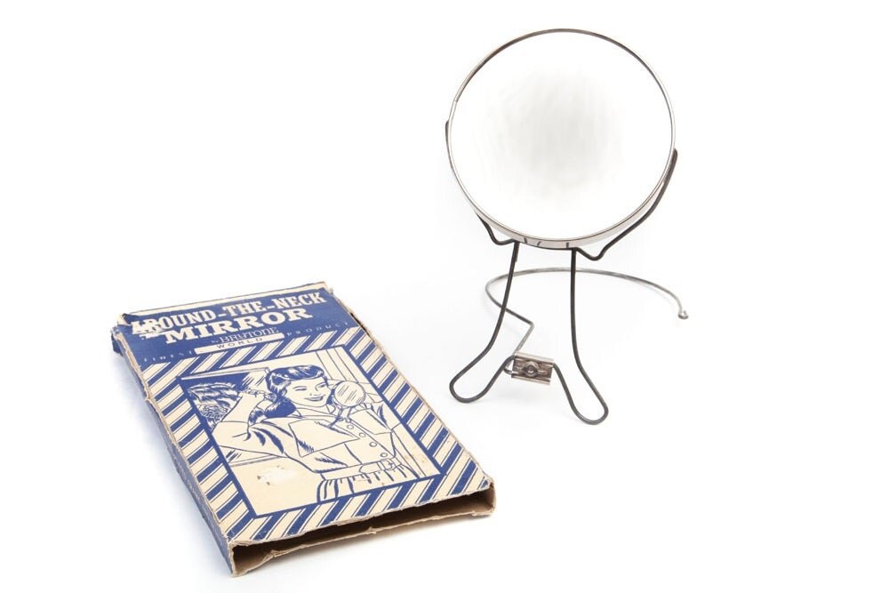 Vintage Around the Neck Mirror in Original Box