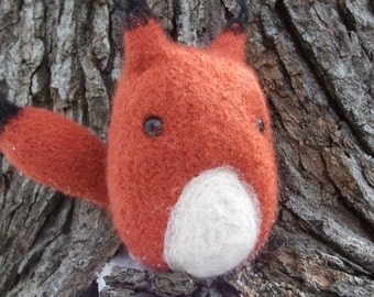 Red fox plush | Etsy