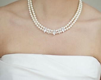 Double strand pearls | Etsy