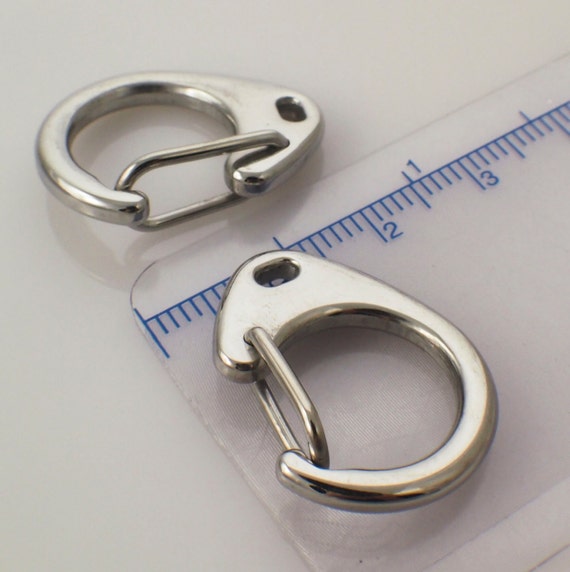 1 Stainless Steel Round Clip Lobster Clasp Triggerless