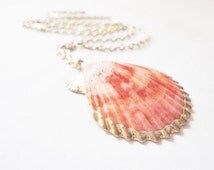Popular items for seashell necklace on Etsy