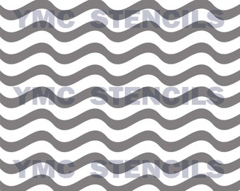 Popular items for wave stencil on Etsy