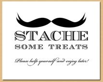 Popular items for stache sign on Etsy