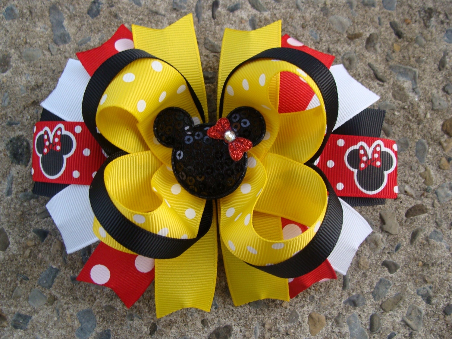 Disney Hair Bow Mickey Mouse Hair Bow Minnie Mouse Hair Bow