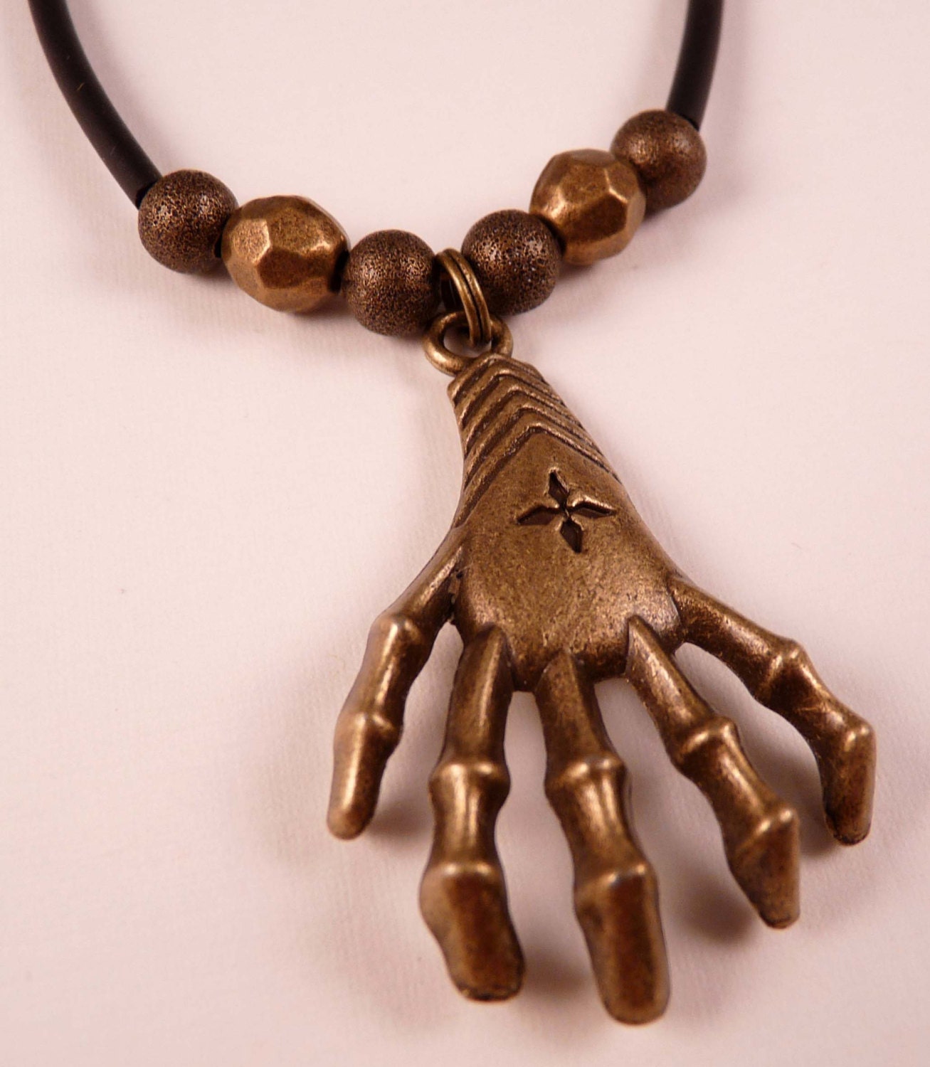 Skeleton Hand Necklace Skeleton Necklace Claw Hand Skeleton