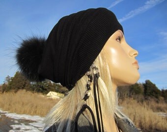 Black santa hat | Etsy