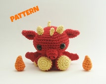 Unique dragon crochet pattern related items | Etsy