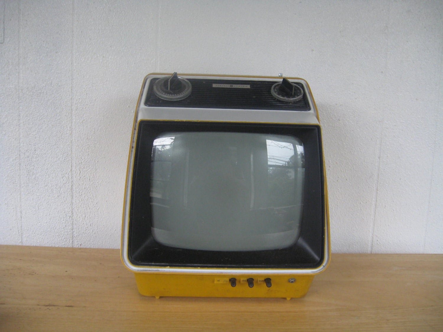 1970s General Electric Modern Portable Television by Vintage201
