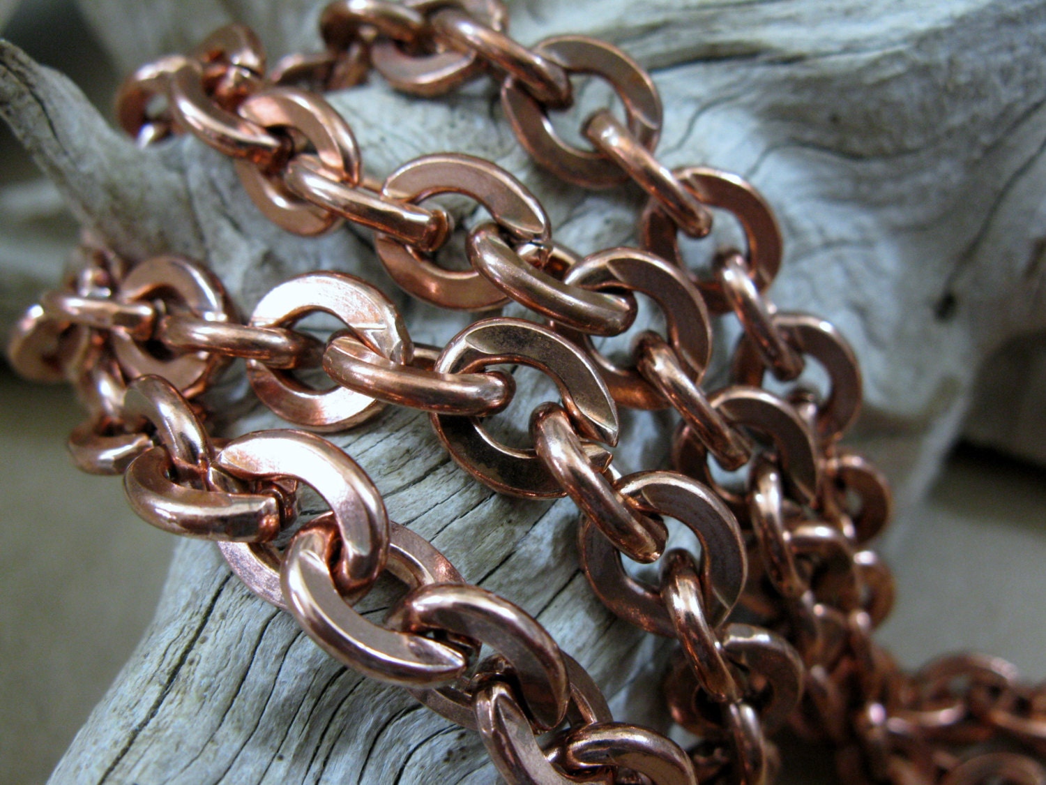 COPPER HEAVY CABLE Chain Large Link 11 x 8.7mm 6to