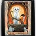 Ferret Art Print White Stoat Hierophant Tarot Card Pet