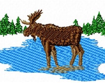 Popular items for moose embroidery on Etsy