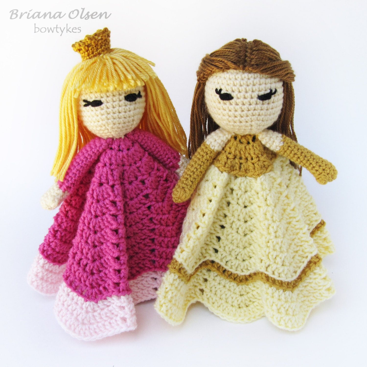 Pretty Princess Lovey CROCHET PATTERN instant download
