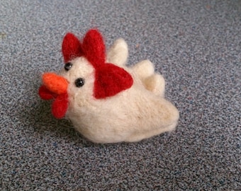 Needle felt chicken | Etsy