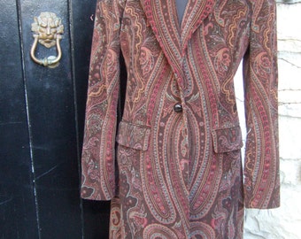 Popular items for paisley coat on Etsy
