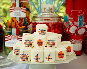12 jumbo custom logo personalized marshmallows college