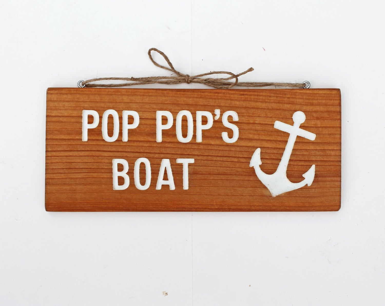 Personalized Boat Sign Hand Routed Boat Sign Boat Anchor