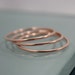 Rose Gold Rings 14k Gold Stack Rings Set of 3 14k SOLID Rose