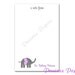 Personalized elephant note pads Personalized teacher gift