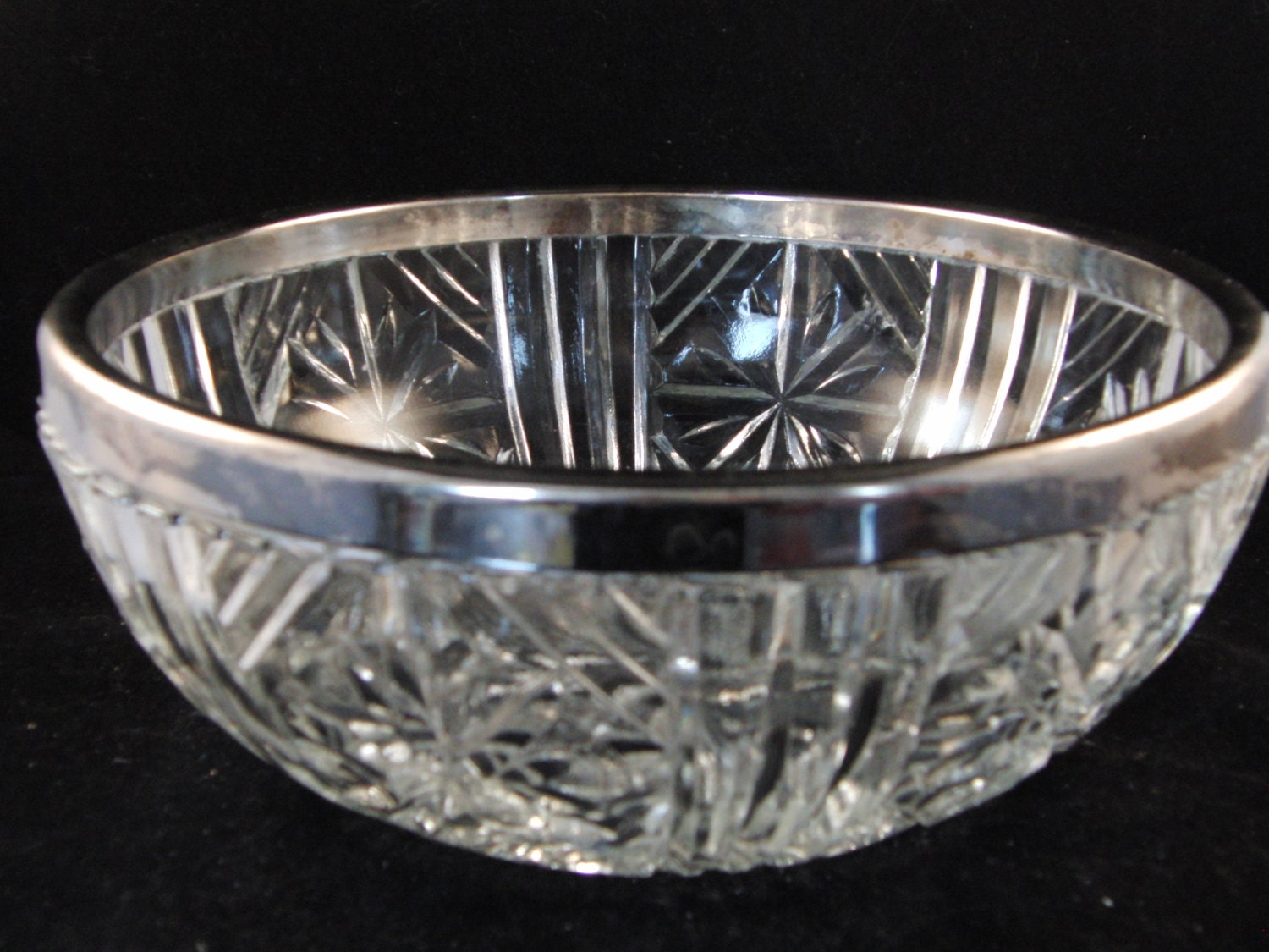 Vintage crystal candy bowl