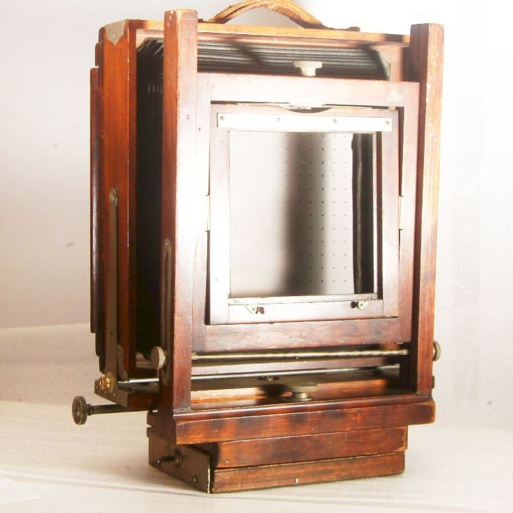 Vintage 8x10 Camera View Wooden View Camera With Full by BrassLens