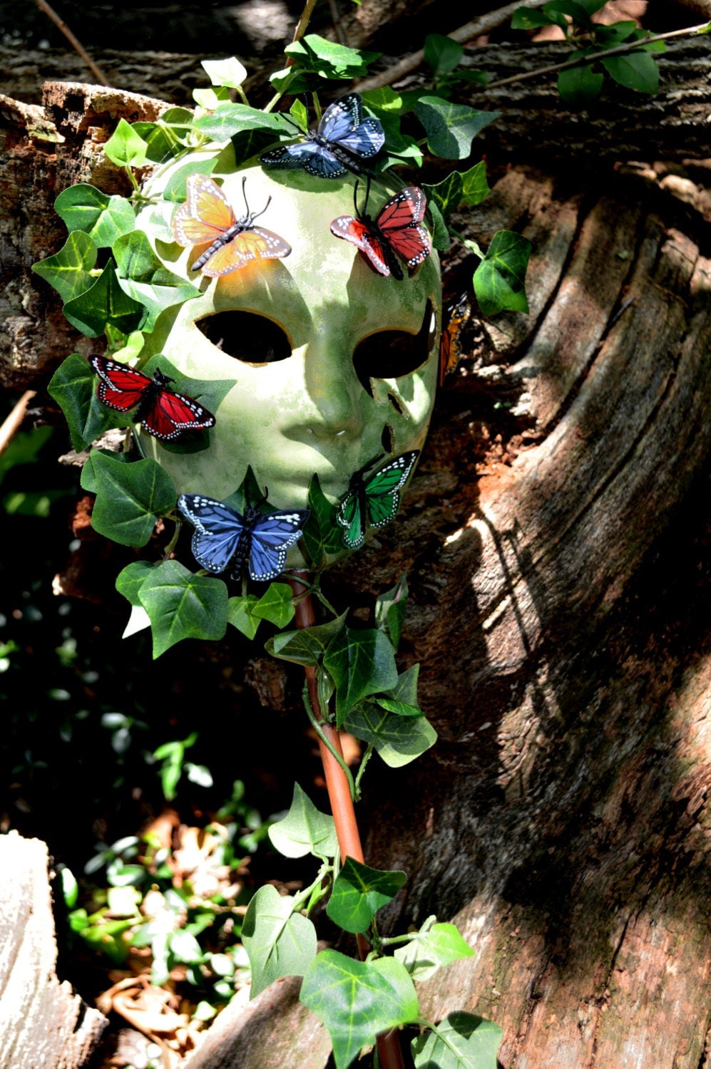 Mother Nature mask by DragonsLairMasks on Etsy