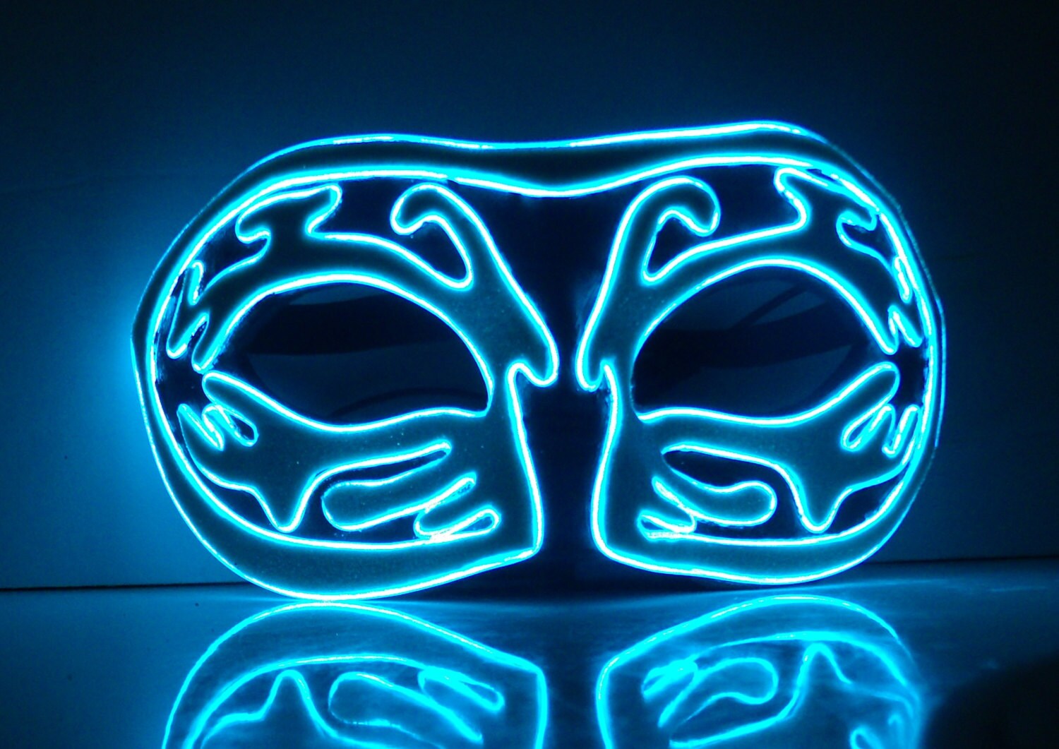 Foam EL Wire Light Up Mask Masquerade
