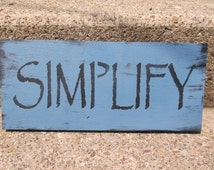 Popular items for simplify sign on Etsy
