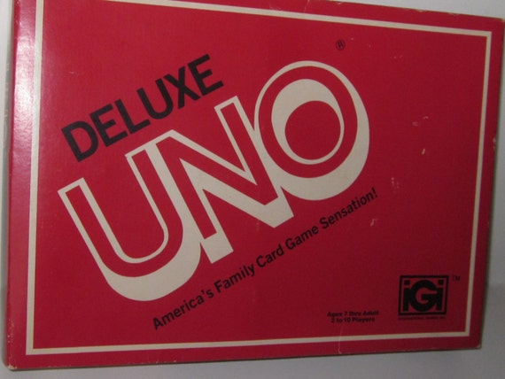 Vintage Collectible DELUXE UNO 1978 Card Game Complete Cards