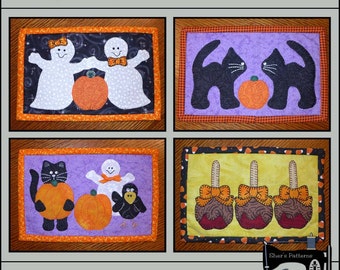 PDF Pattern for Fall Leaves Mug Rug Autumn Mug Rug Pattern