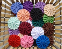 Unique fabric yoyos related items | Etsy