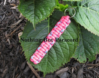 Paracord Keychain Key Fob Custom Handmade with Split Keyring