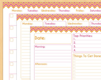 Cleaning Printable Planners Rainbow Home Managment Binder