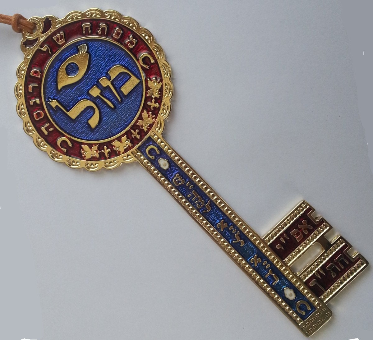 The key of wealth kabbalah amulet pewter wall hanging from
