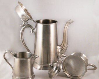 Vintage Eales English Pewter Tea Set