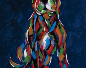 My Future's So Bright - Abstract Dog Art Print