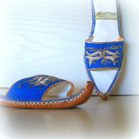 60s VINTAGE TURKISH HANDMADE Sandal Pointed by ACESFINDSVINTAGE