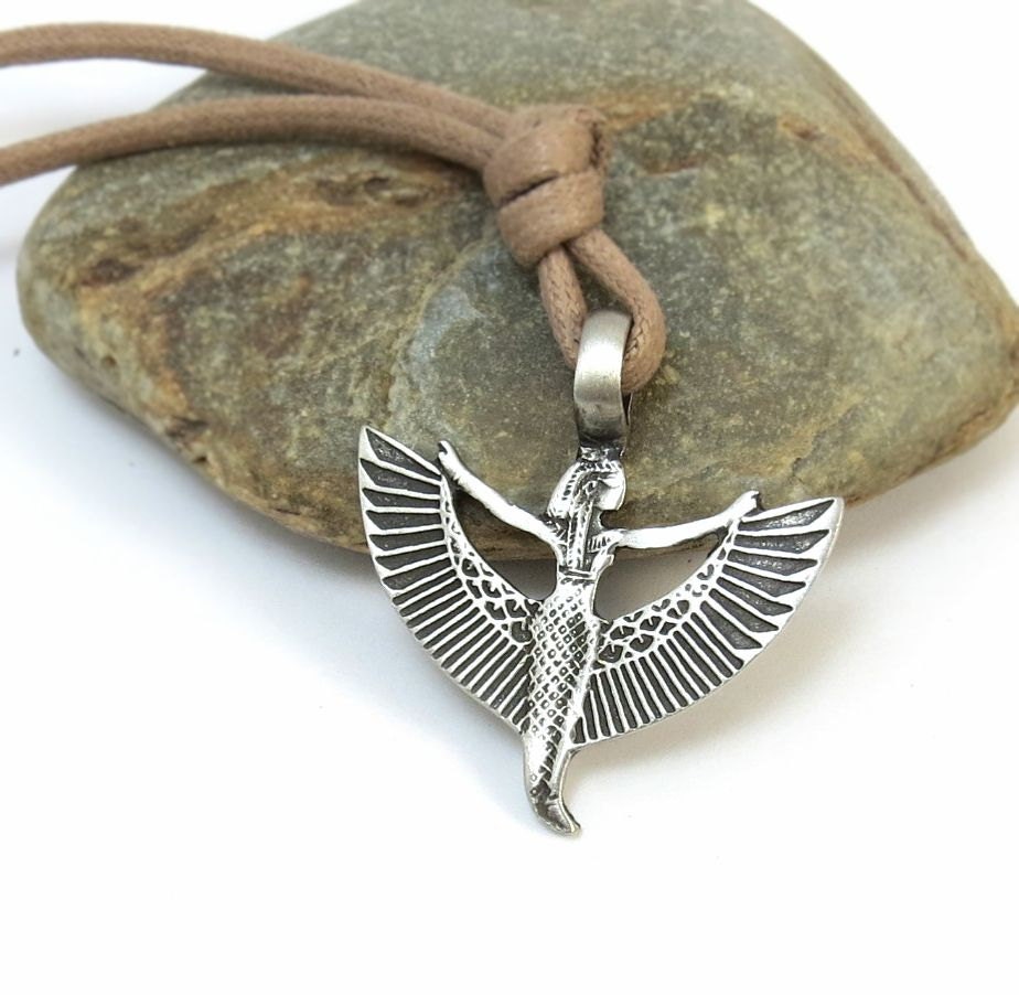 Isis Necklace Winged Isis Pendant Ancient Egyptian Jewelry