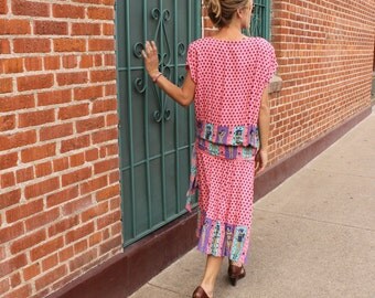 Vintage 50s Hawaiian Rayon Mumu Dress by CheetahGrrlVintage