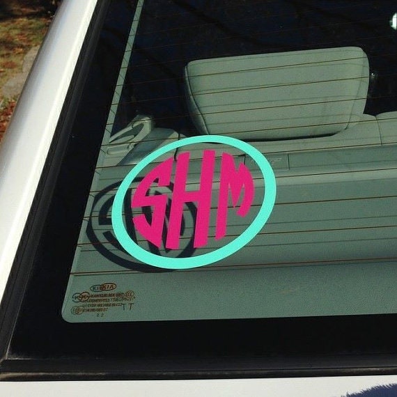 Monogram Car Decal 5 Inch monogram-car-decal-5-inch