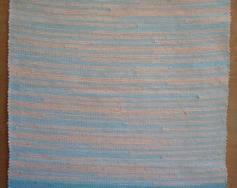 Throw Rug Hand Woven Rag Rug . Belladona. by HandwovenWonders