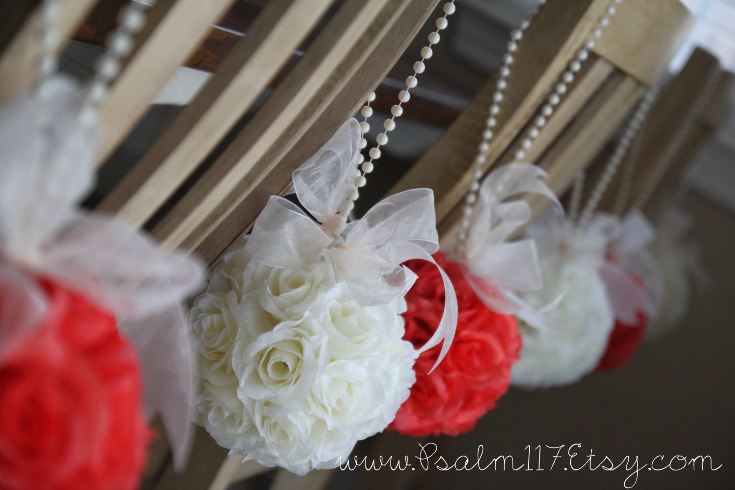 Handmade Wedding Pomanders by Psalm117 on Etsy