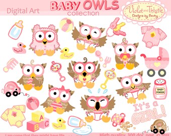 Unique baby owl clipart related items | Etsy
