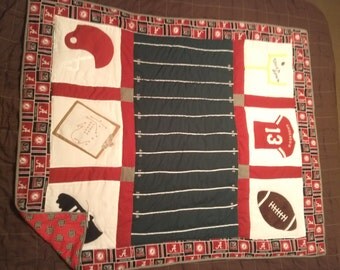 Popular items for football quilts on Etsy