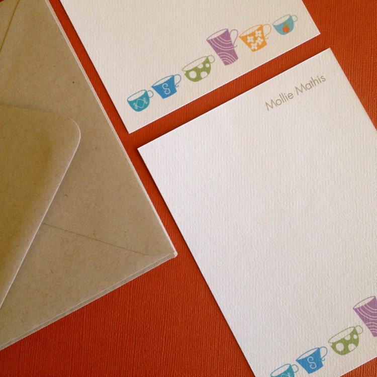 Design 08 Personalized Stationery set of 8 by InvitaPaperStudio