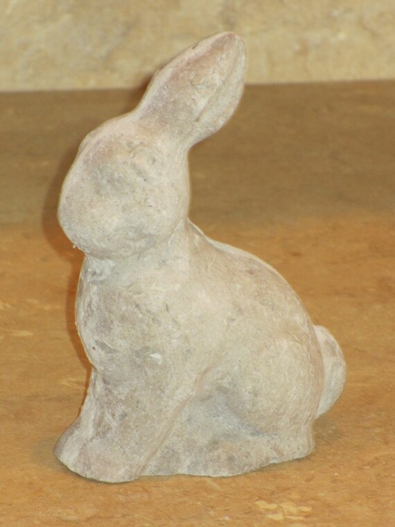 Unfinished paper mache 5 Sitting Bunny Rabbit by Pawprints49