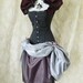 Privateer Pirate Corset Costume Whole Outfit-For A 24-26 Inch