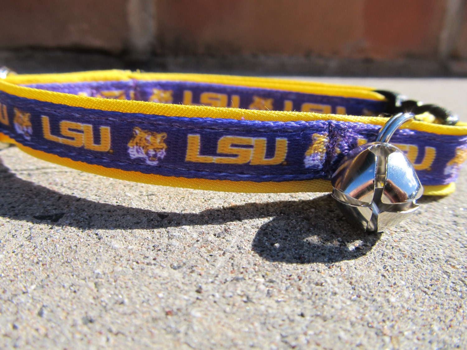 Louisiana State University LSU Cat or Small Dog Collar with