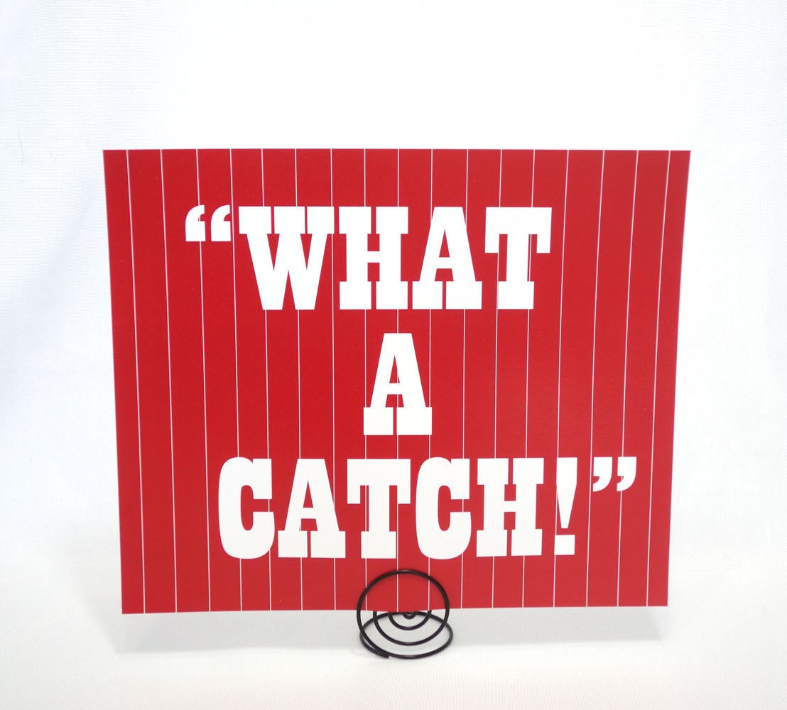 What a Catch Baseball Wedding Sign by WeddingMonograms on Etsy
